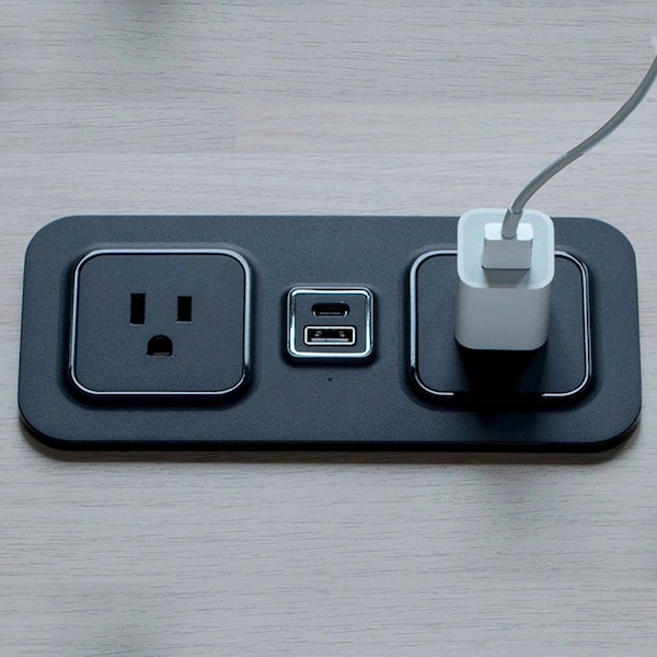 Flush Mount Power Units with Outlets, USB Ports, Qi Wireless Charger ...