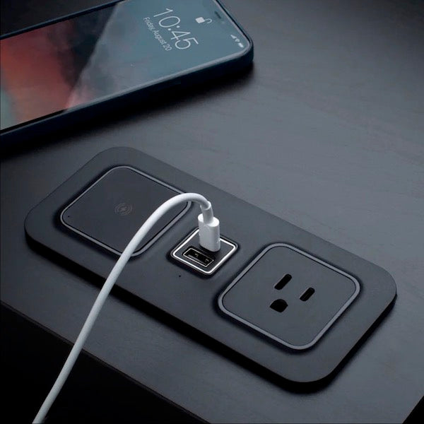 Flush Mount Power Units with Outlets, USB Ports, Qi Wireless Charger ...